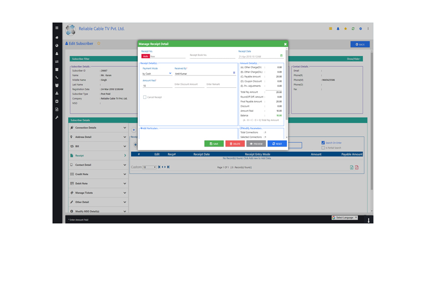 ReliableSoft Technologies Pvt. Ltd. - cable tv management - Pay TV ...